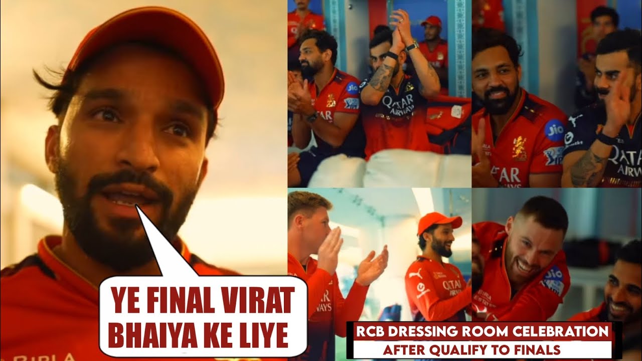 RCB Dressing Room Celebration After Qualifying the IPL Final | RCB ...