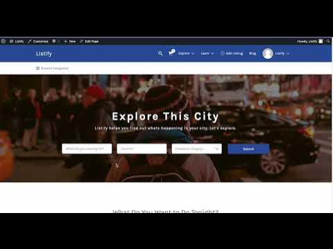Getting Started with the Listify Theme - YouTube