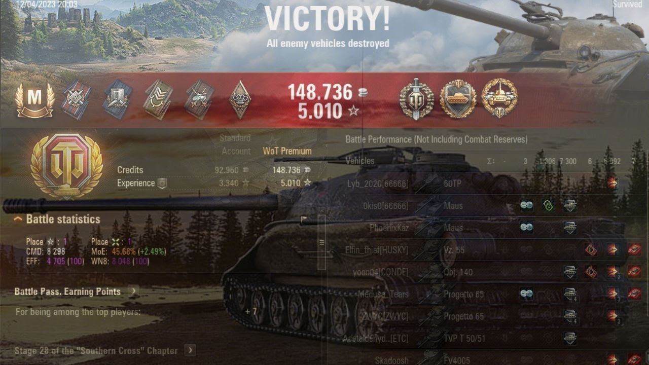 Obj 279e Ace Tanker 7k Damage 7 Kill [ World Of Tanks ] - YouTube