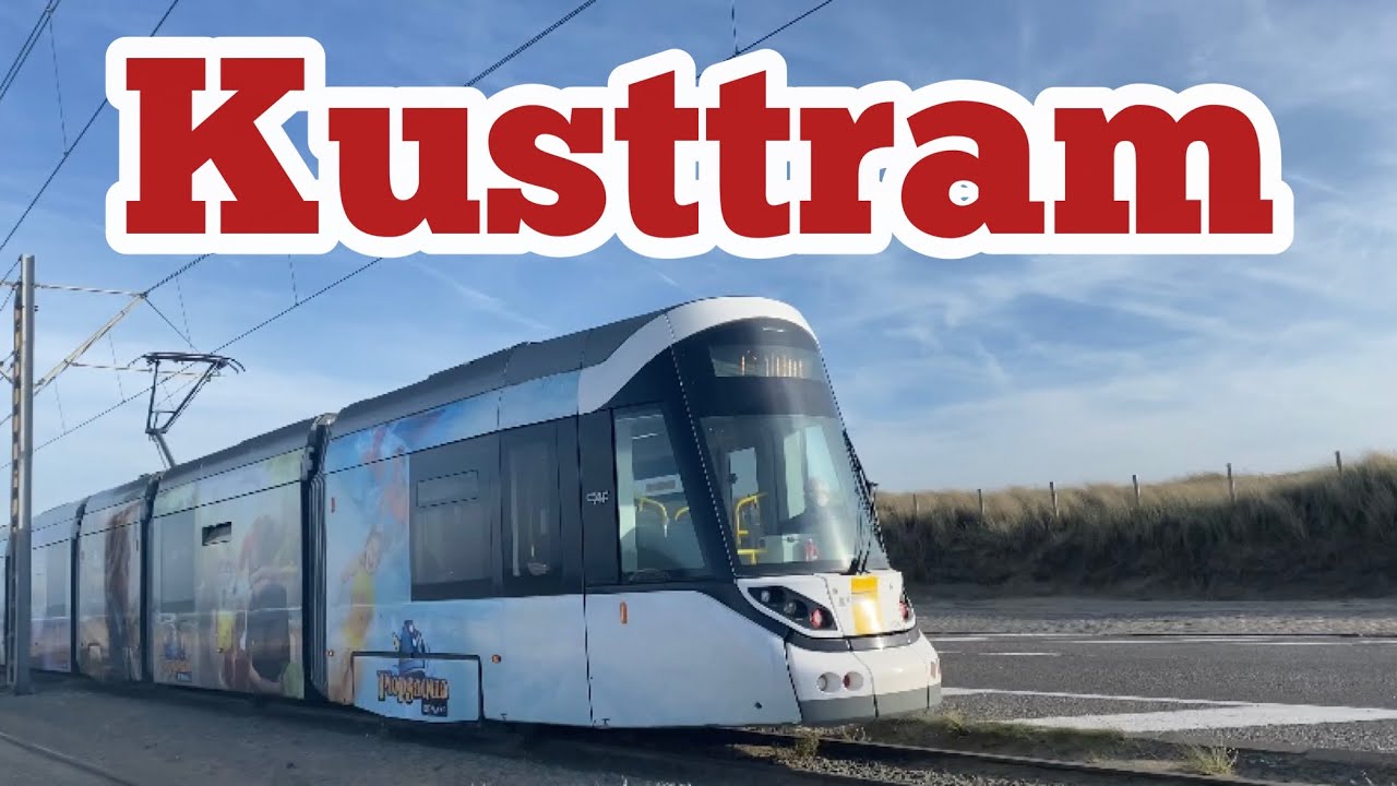 The longest tram line in the world || Kusttram || Coastal tram ...