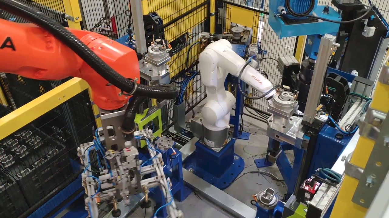 Marcado y paletizado de pistón_1 - YouTube