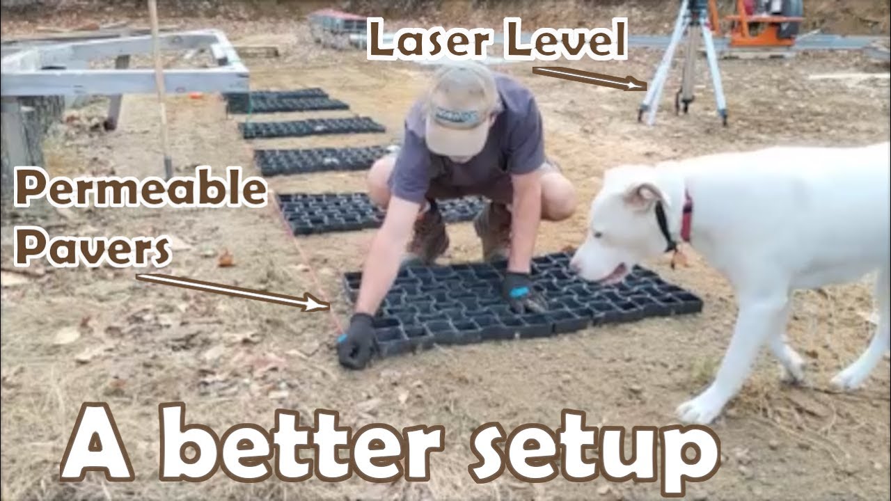 Doing the ground prep work for the sawmill. This time I used the laser ...