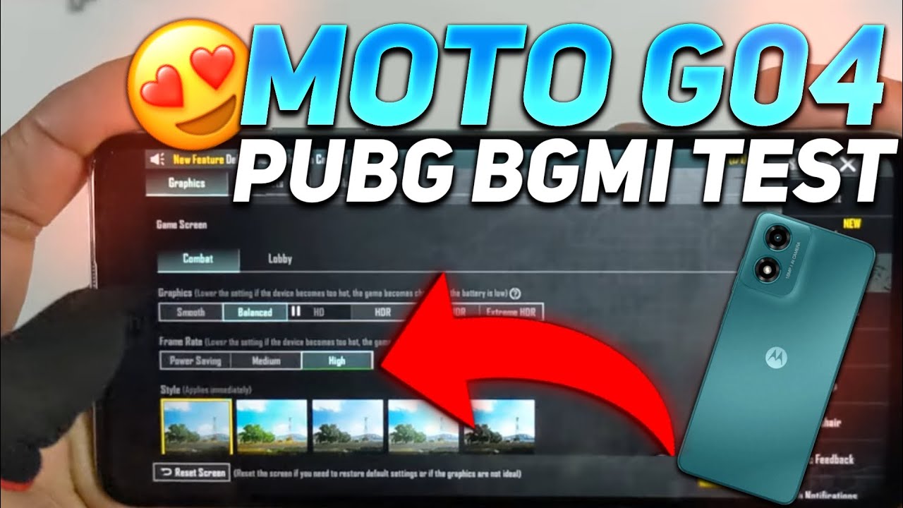 MOTO G04 BGMI TEST 🥶 | MOTO G04 PUBG MOBILE TEST | MOTO G04 GAMING TEST ...