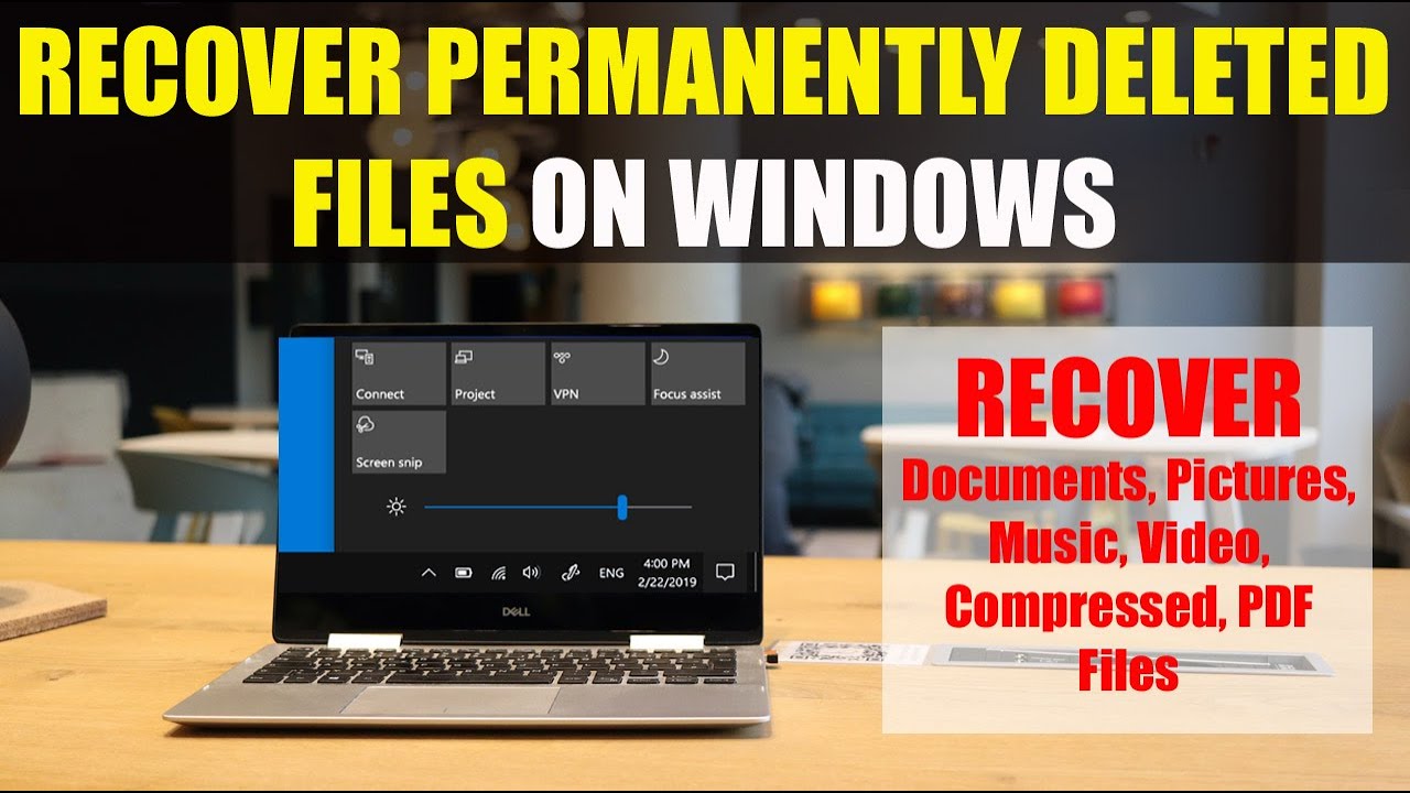 How to Recover Permanently Deleted Files From Windows PC For Free - YouTube