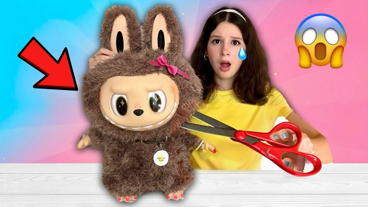 I CUT OPEN MY GIANT LABUBU! 😱😳 ️ *and found THIS!?* (GONE WRONG) - YouTube