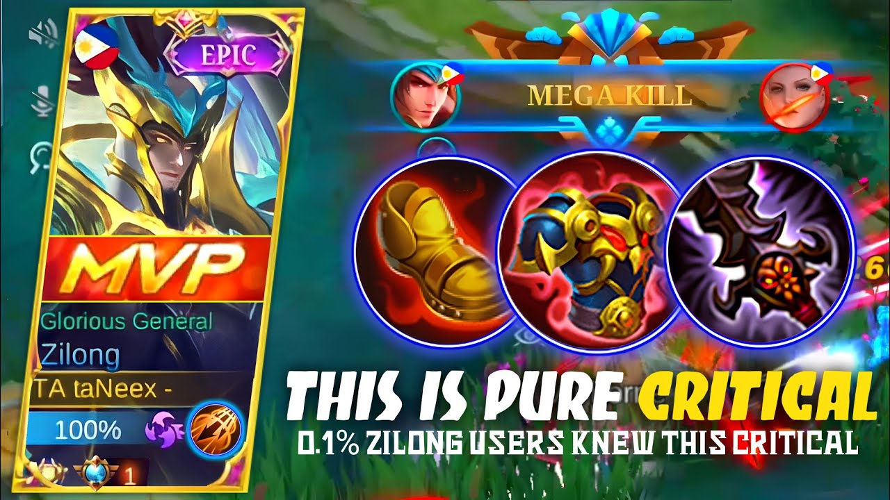 ZILONG CRITICAL FULL BUILD (You Must Try) ZILONG BEST BUILD 2022 ~ MLBB ...