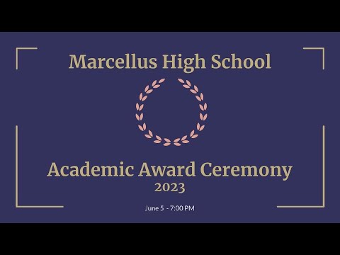 Marcellus Senior High School - 2023 Acedemic Award Ceremony - YouTube