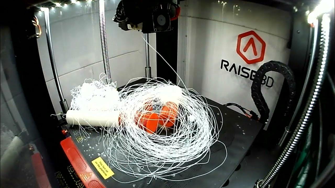 3D Print Failure Time Lapse. #3dprinting #3dprintingfails #red #raise3d - YouTube