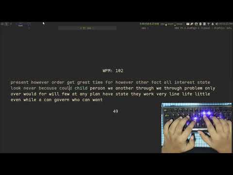 100 WPM With Colemak Layout | Hand Cam