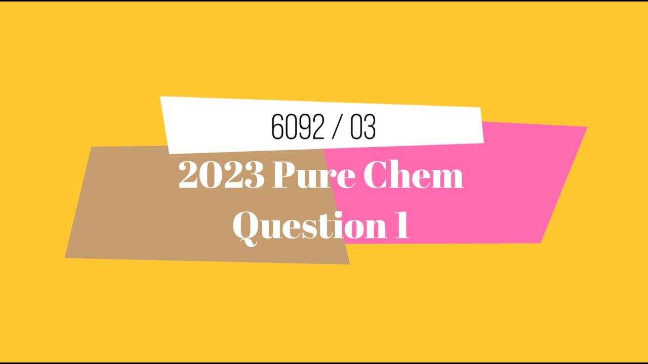 [2023] Pure Chem Practical Qn 1 and 2 - YouTube