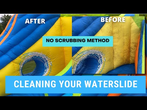 How to Clean YOUR Water Slide Bouncy House (No Scrubbing Required!)👍💥 # ...