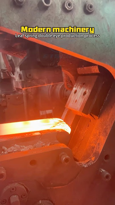 leaf spring rolling machine， automatic and hand made！#leafspring - YouTube