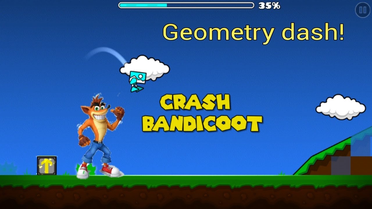 NIVELES DE CRASH BANDICOOT EN GEOMETRY DASH!! - YouTube