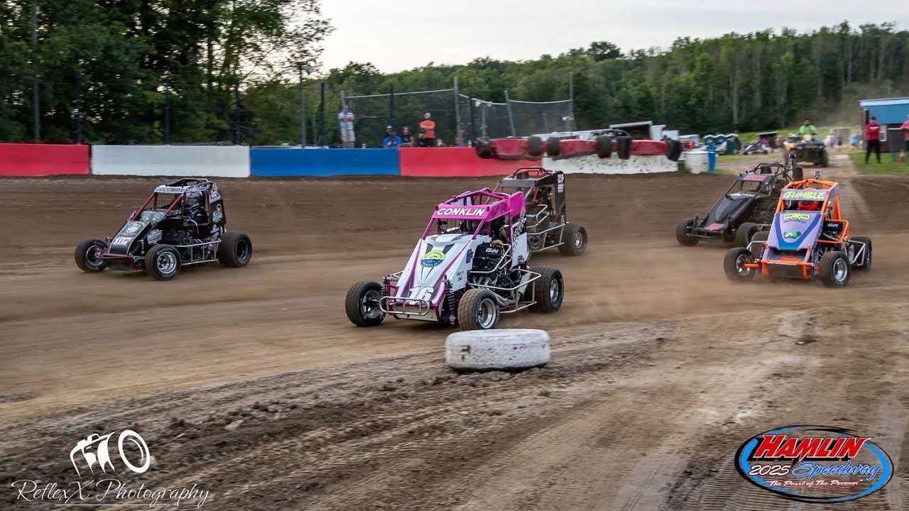 micro sprint racing wingless rookie 600 8-2-25 Hamlin speedway *special ...