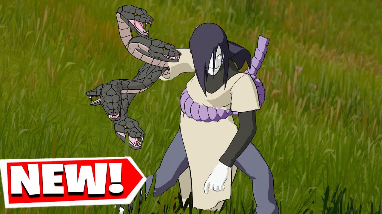 Testing The New OROCHIMARU Skin in Fortnite - YouTube