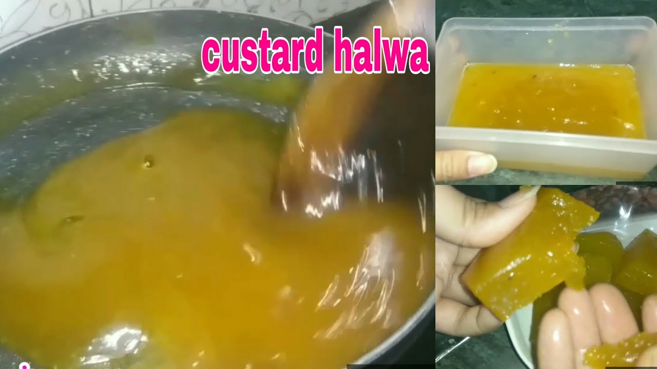 18 May 2020 custard halwa recipe - how to make custard halwa - YouTube