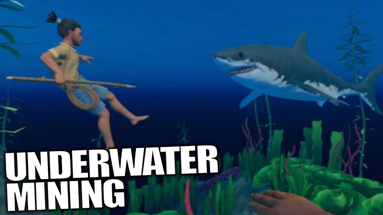 UNDERWATER MINING + WET & DRY BRICK | Raft | Let's Play Gameplay ...
