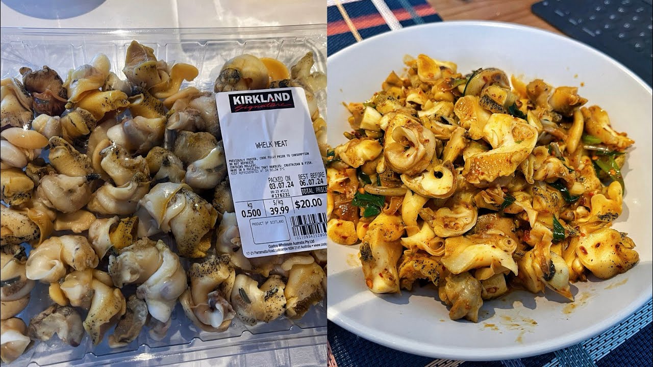 How to cook whelks; Butter and Scallion Spicy Stir-Fried Whelk Meat ...