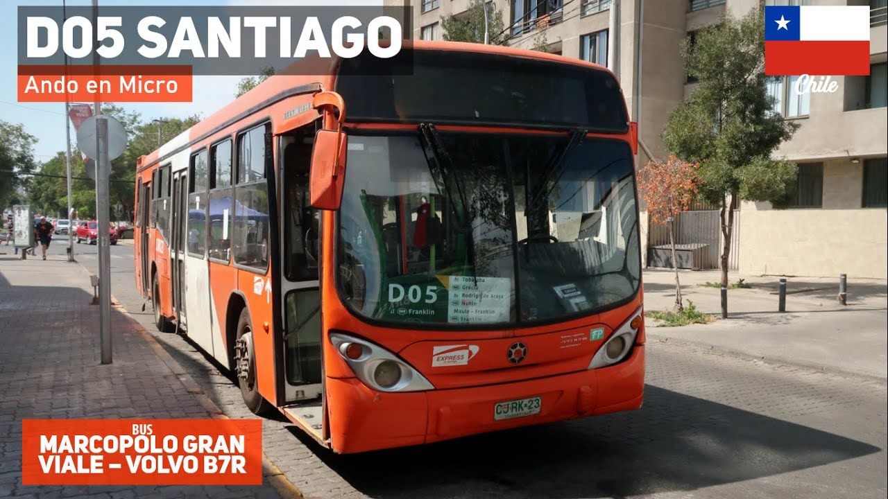 Viaje D05 TRANSANTIAGO en bus MARCOPOLO GRAN VIALE VOLVO CJRK23 | Ando ...