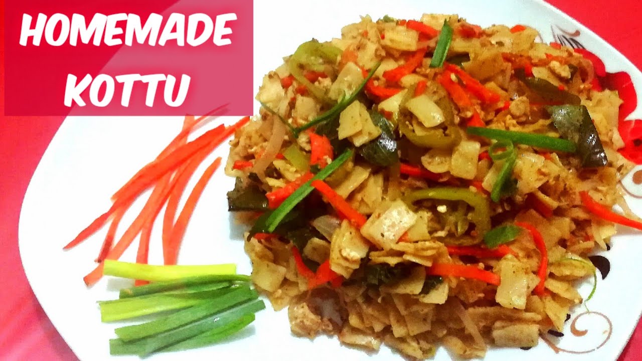 Homemade Egg Kottu | Instant Egg Koththu Roti - YouTube