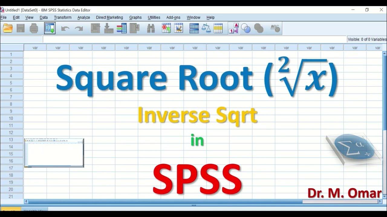 Square root and Inverse SQRT in SPSS - YouTube