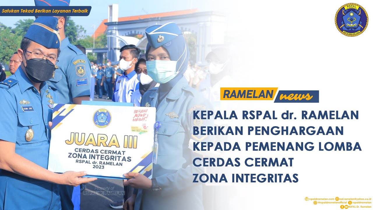 KEPALA RSPAL dr. RAMELAN BERIKAN PENGHARGAAN KEPADA PEMENANG LOMBA ...