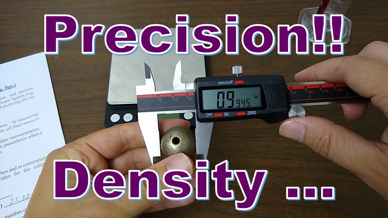 Caliper Metal Ball Density Lab - YouTube
