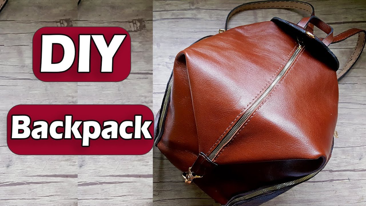 How to Make Backpack // Make Leather Backpack // - YouTube