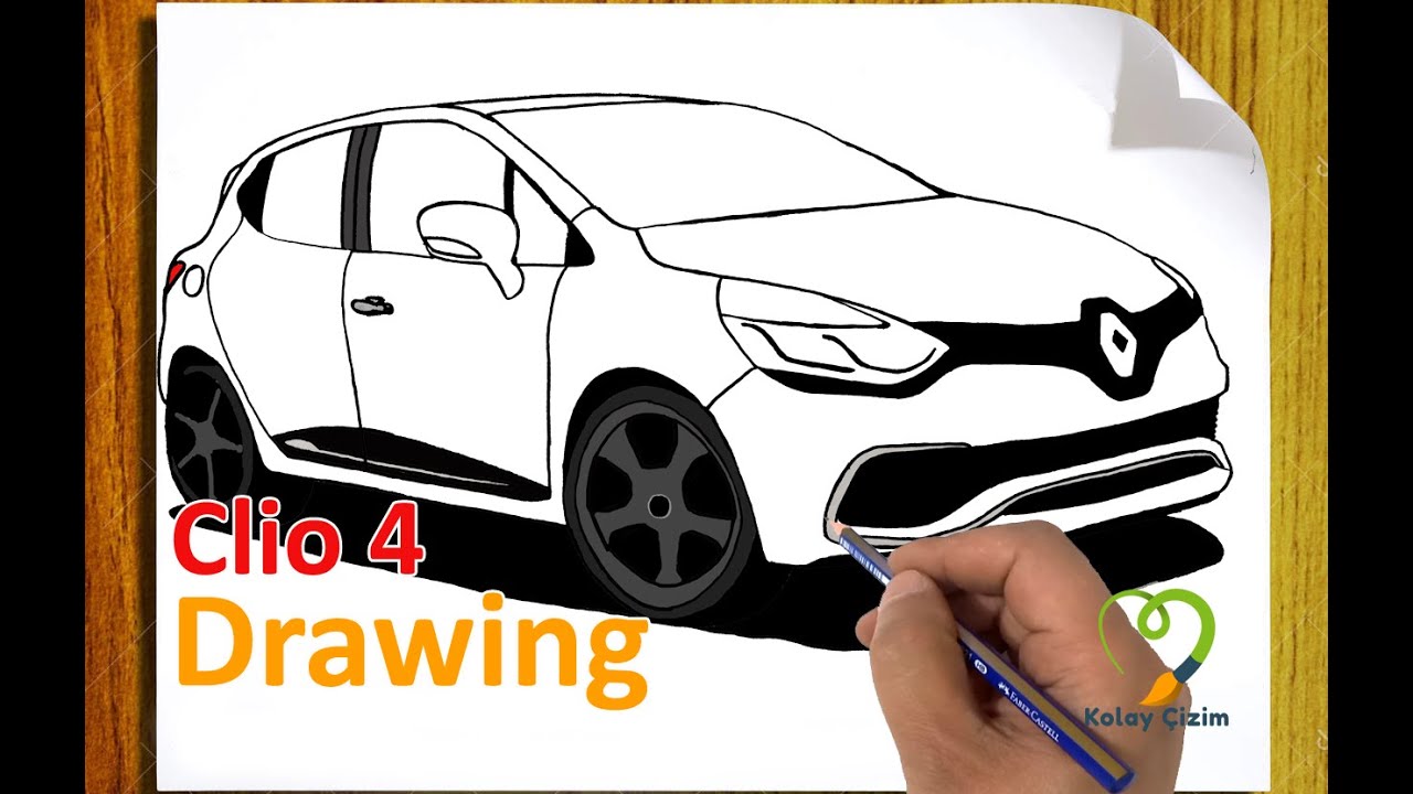 Renault CLIO Drawing | Renault CLIO Çizimi - YouTube