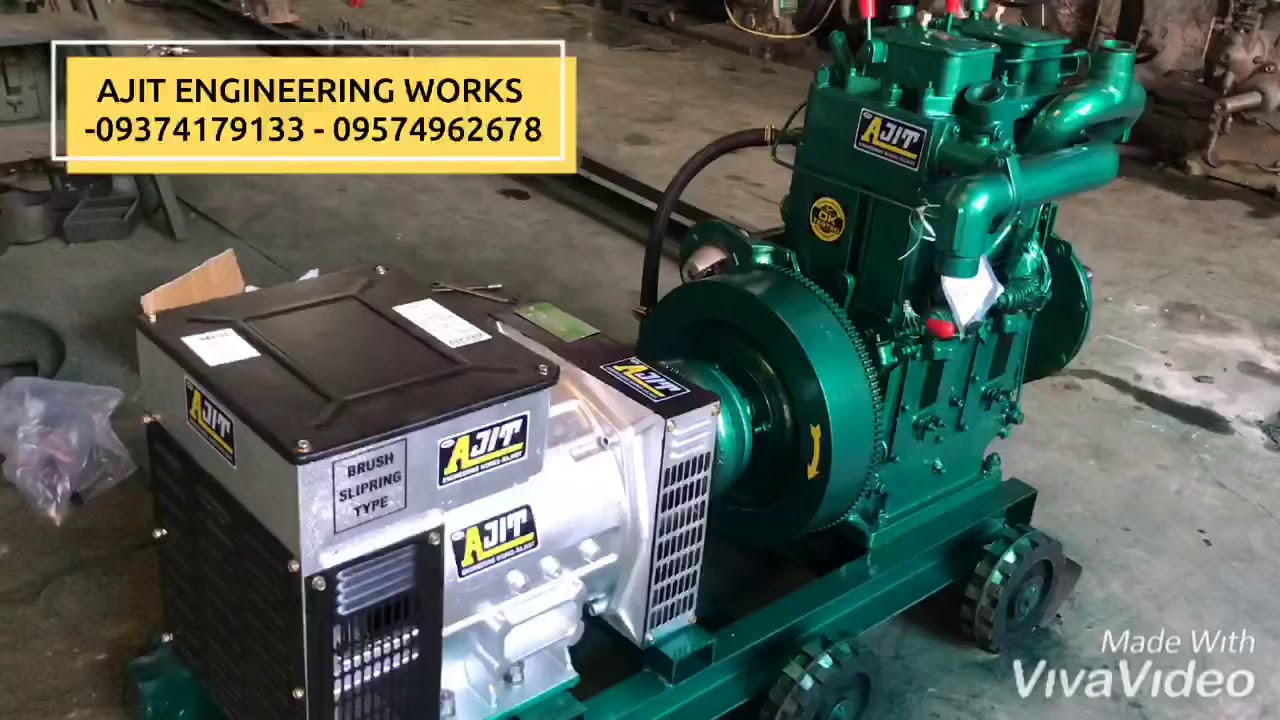 15KVA जनरेटर SELF START DIESEL ENGINE GENERATOR SET 📱 09374179133 ...