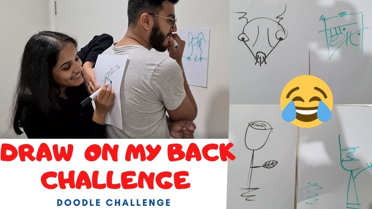 DRAW ON MY BACK CHALLENGE | DOODLE CHALLENGE | FUNNY | MALAYALAM | UNNI ...