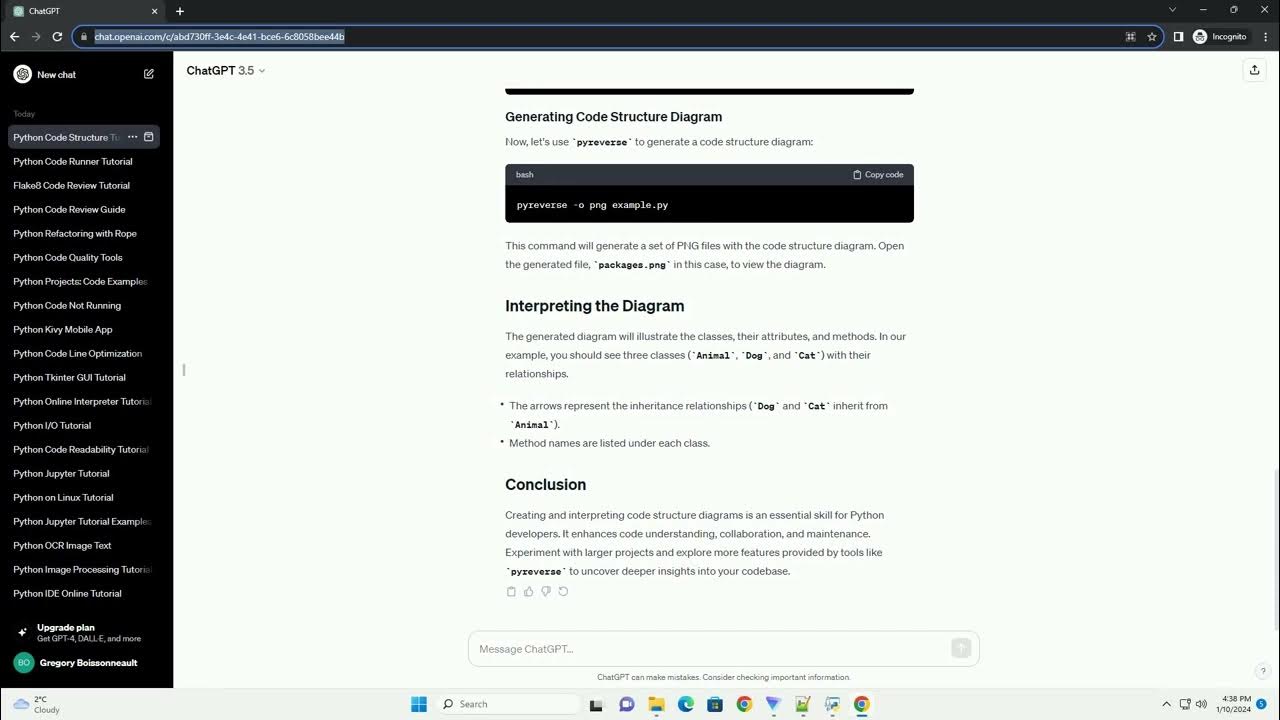 Python Code Structure Diagram - Youtube