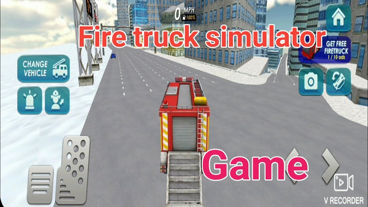 Fire truck simulator game 🎮 | fire engine simulator | fire truck ...