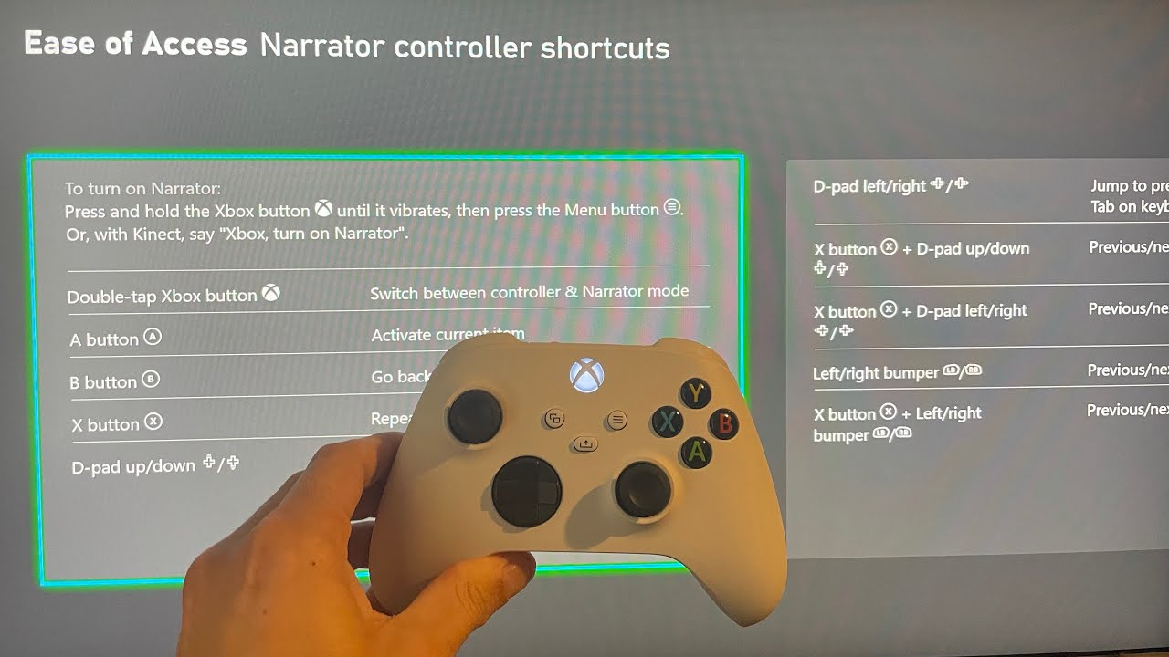 Xbox Series X/S: How to Access Narrator Controller Shortcuts Tutorial ...