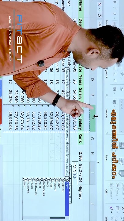 Excel Min Function Excel Exceltricks Exceltips Computer Tricks Education Exceltech