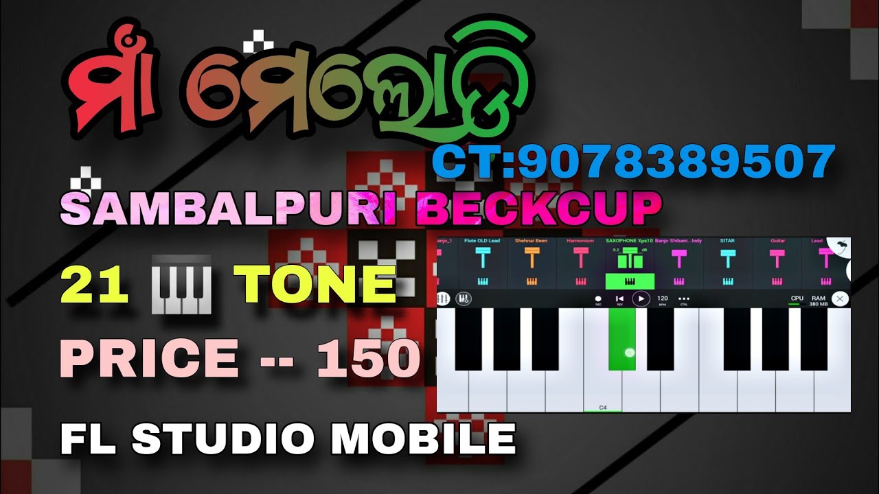 maa melody sambalpuri Roland tones backup 🎹 || Fl studio mobile || ct ...