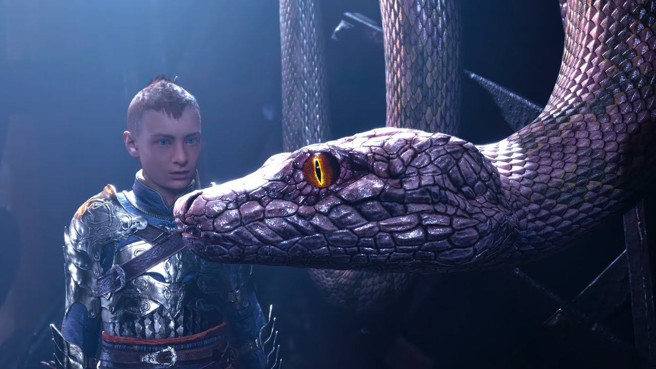 Loki revives World Serpent - Jormungandr | God of War Ragnarok - YouTube