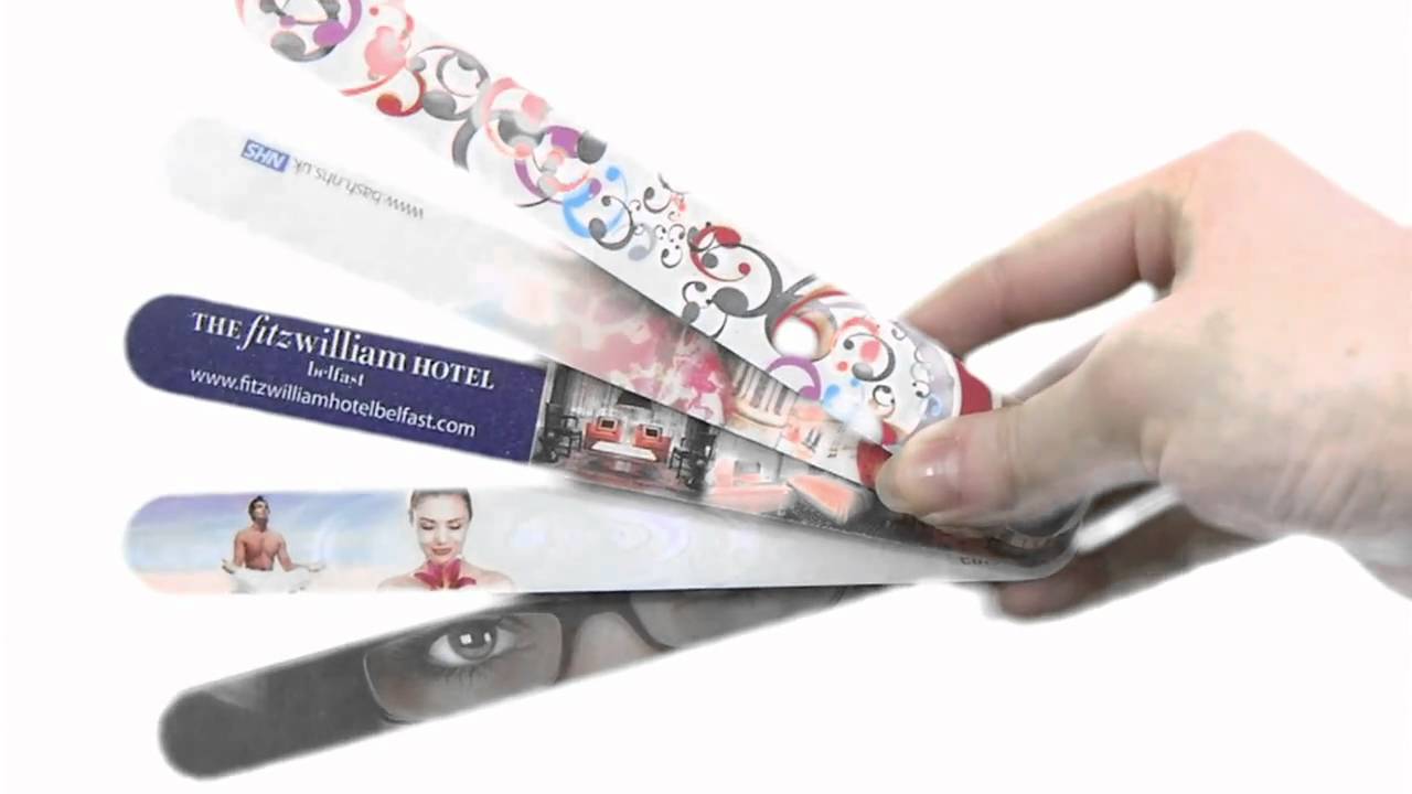printednailfiles.com Printed Promotional Nail Files Full Colour - YouTube