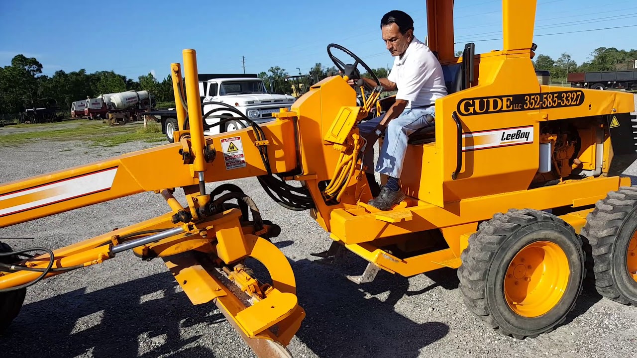 Leeboy Grader - YouTube