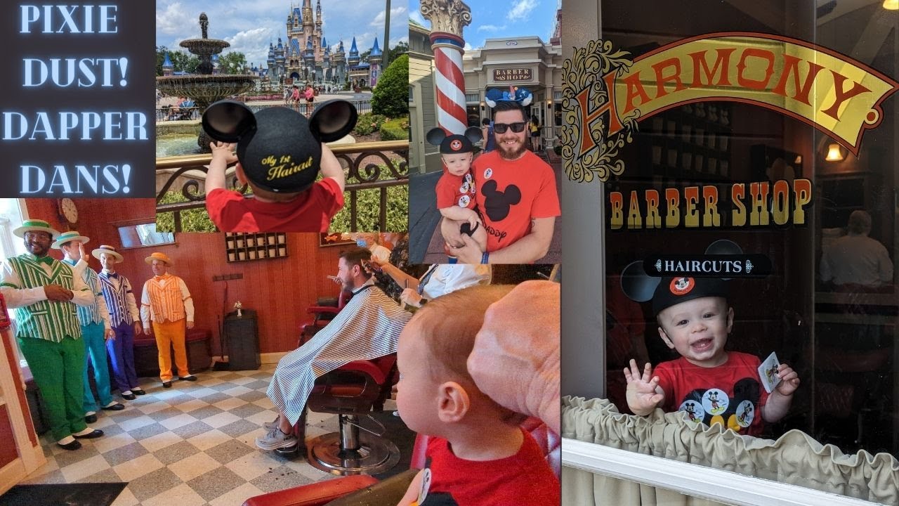 Disney Magic Kingdom Barber Shop 1st Haircut | Tron | BLT Pool ...