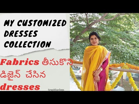 My customized designer wear dresses collection||fabric into dress ...