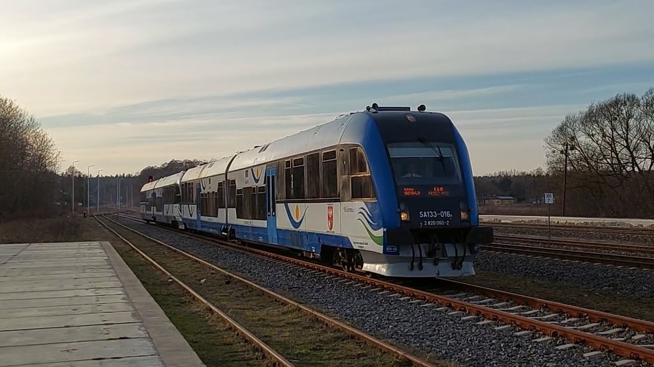 Mijanka Szynobusa SA133-015 i SA133-017 z TLK Biebrza SU160-007 +RP1 - YouTube