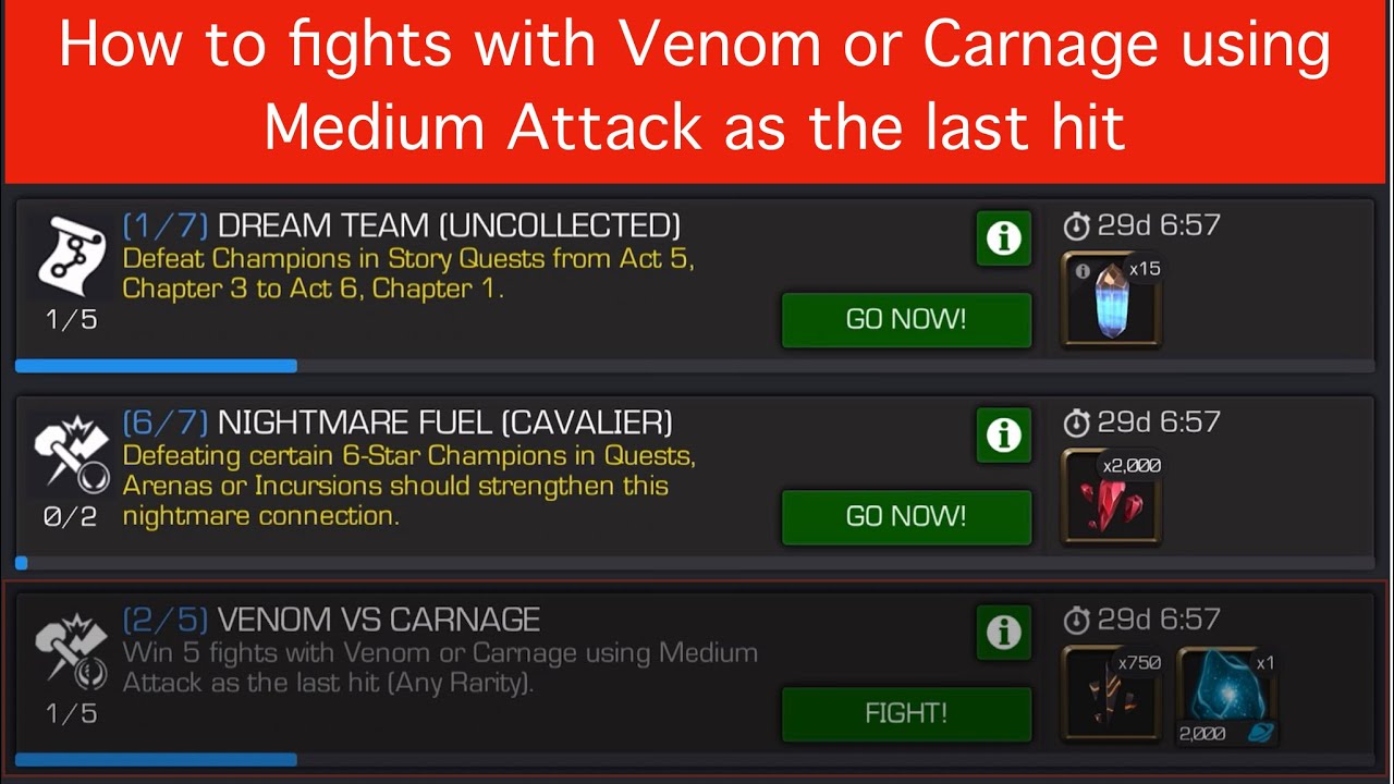 How to fights with Venom or Carnage using Medium Attack as the last hit ...