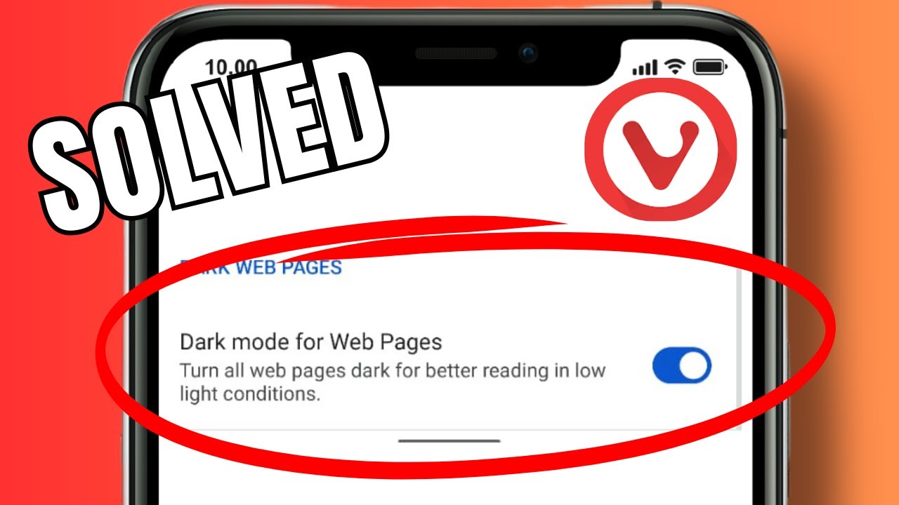 How to force dark mode for web pages in Vivaldi - YouTube