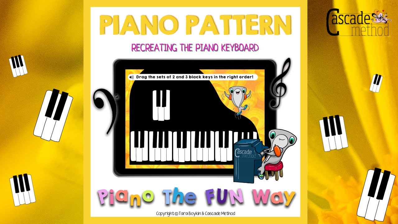 Boom Cards: Piano Pattern - Recreating the Piano Keyboard - YouTube