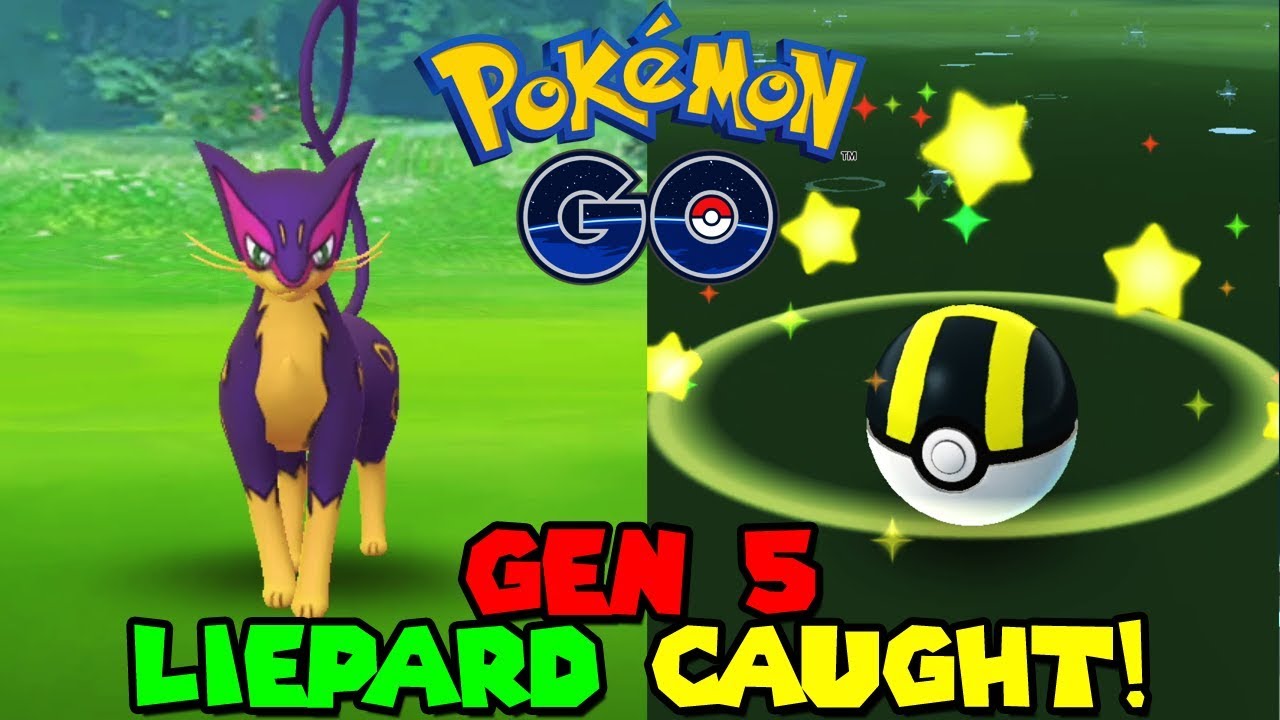 LIEPARD CAUGHT IN POKEMON GO GEN 5 - YouTube