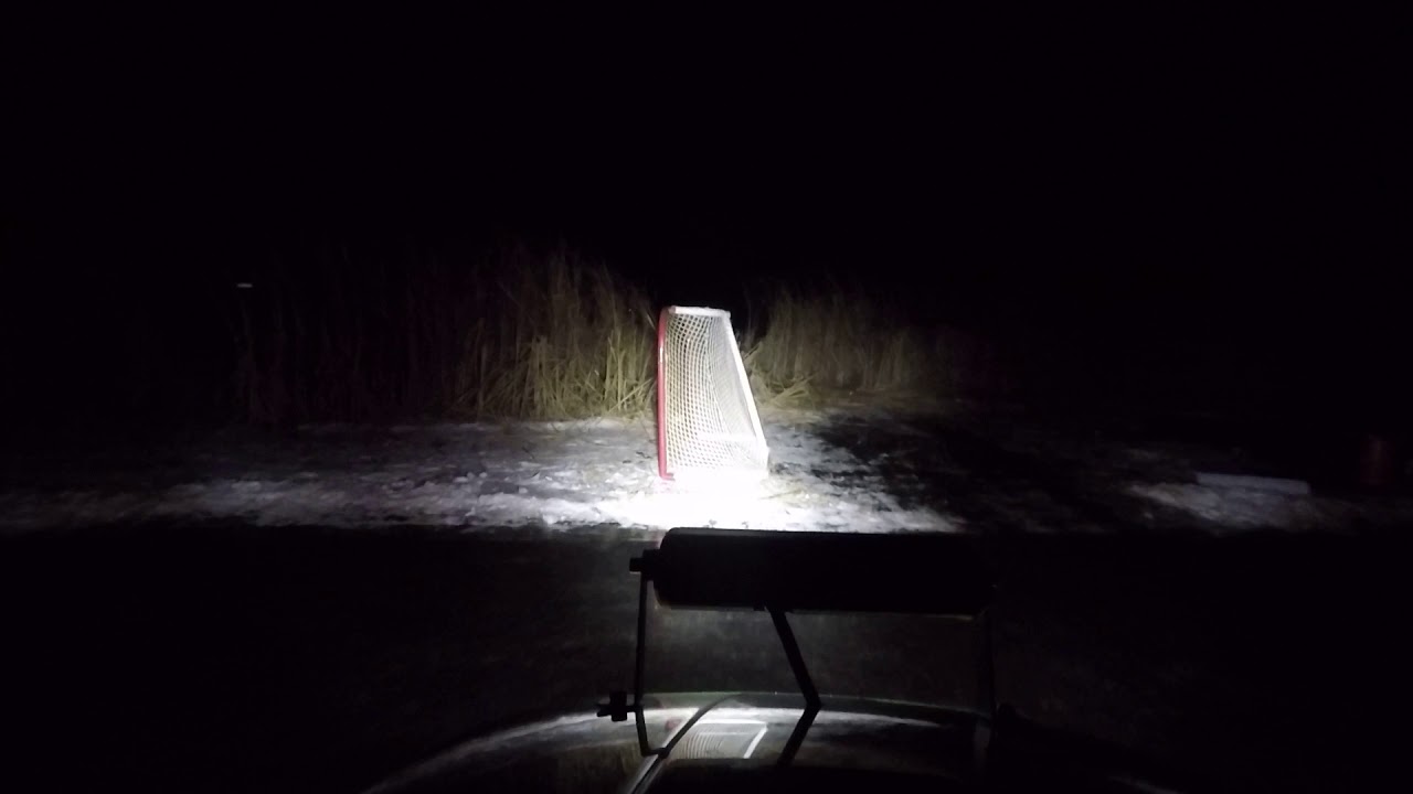 Night time zamboni pond dec 18 - YouTube