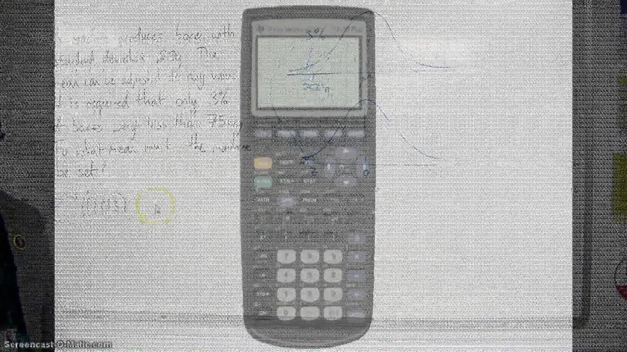 AQA Statistics 1 4.08 Inverse Norm Example 2 (TI-82 STATS) - YouTube