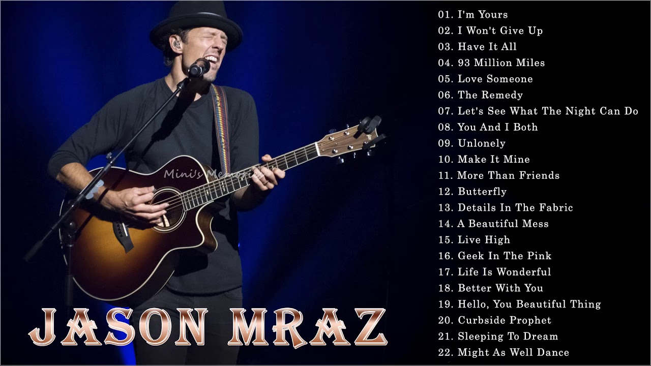 Jason Mraz Greatest Hits Live 2020 - Jason Mraz Best Songs Playlist ...