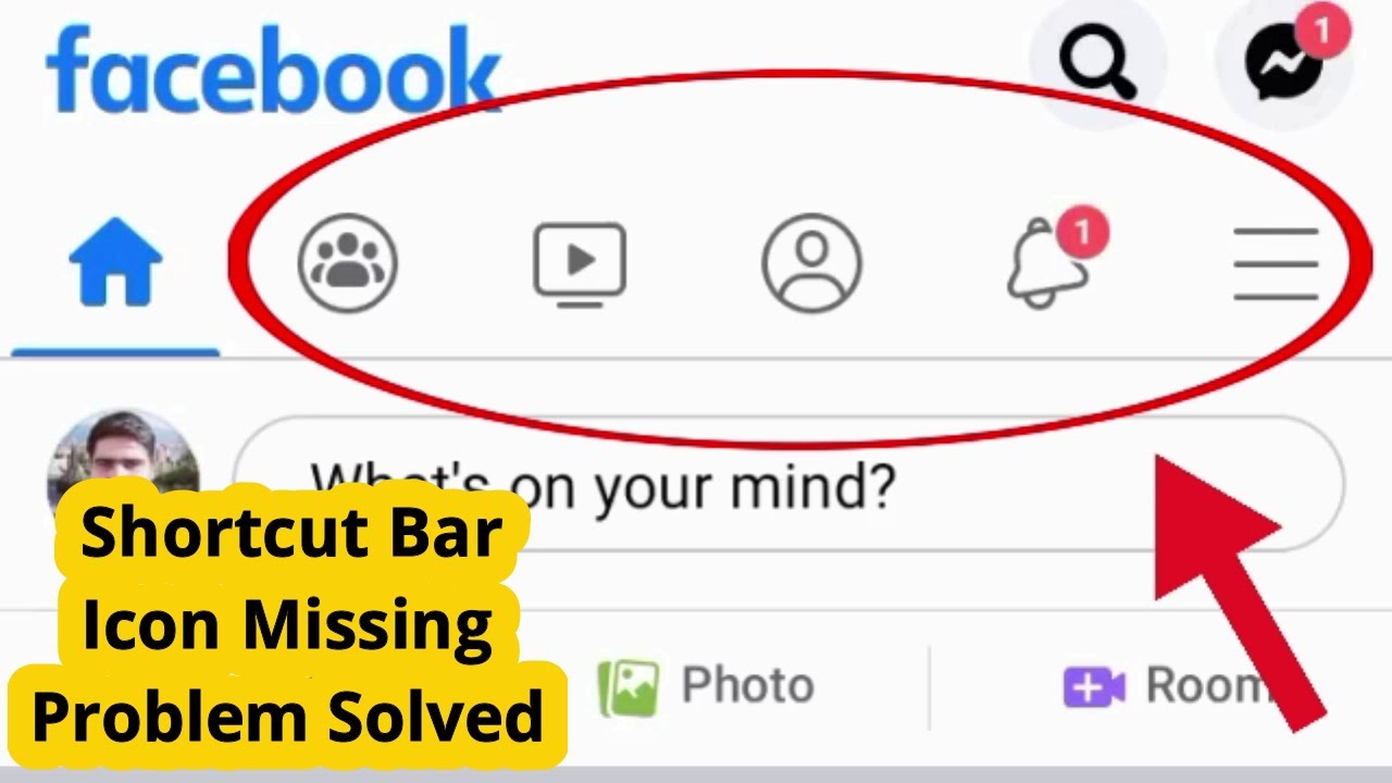 Facebook Shortcut Bar Icon Missing Problem Solved | Fix Facebook ...